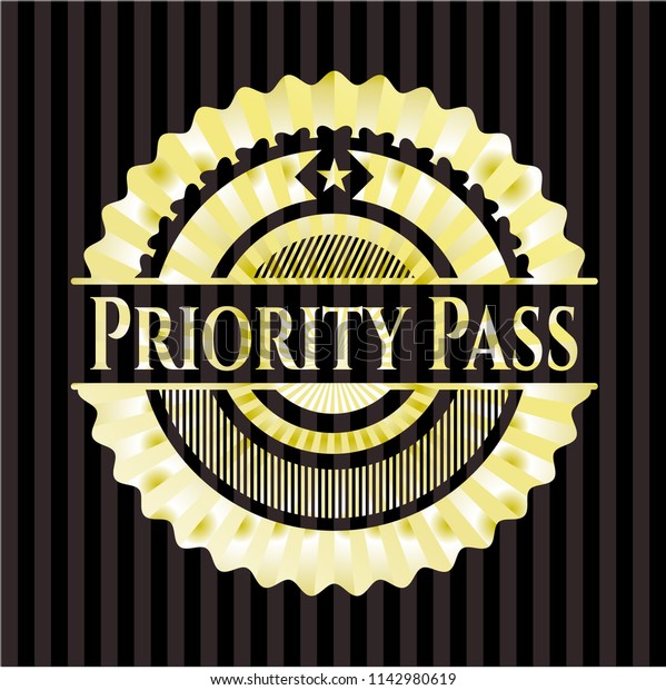 Priority Pass Shiny Badge Stock Vector (Royalty Free) 1142980619 ...