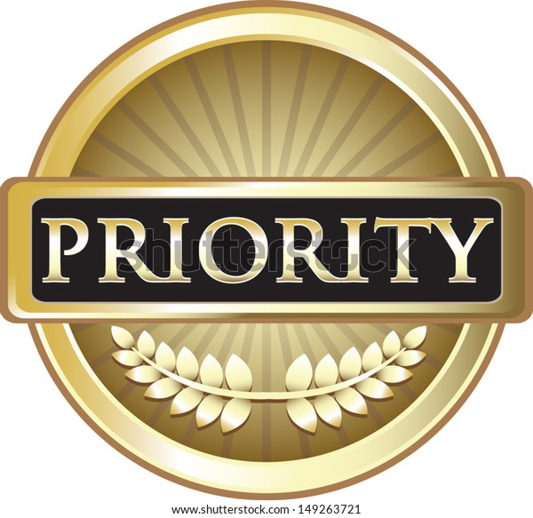 Priority Pure Gold Medal: เวกเตอร์สต็อก (ปลอดค่าลิขสิทธิ์) 149263721 ...