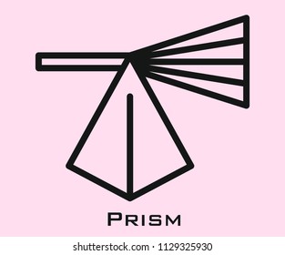 Prism Icon Signs Stock Vector (Royalty Free) 1129325930 | Shutterstock
