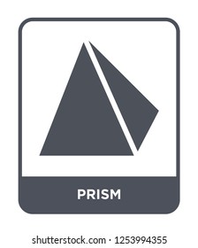 Prism Icon Vector On White Background Stock Vector (Royalty Free ...