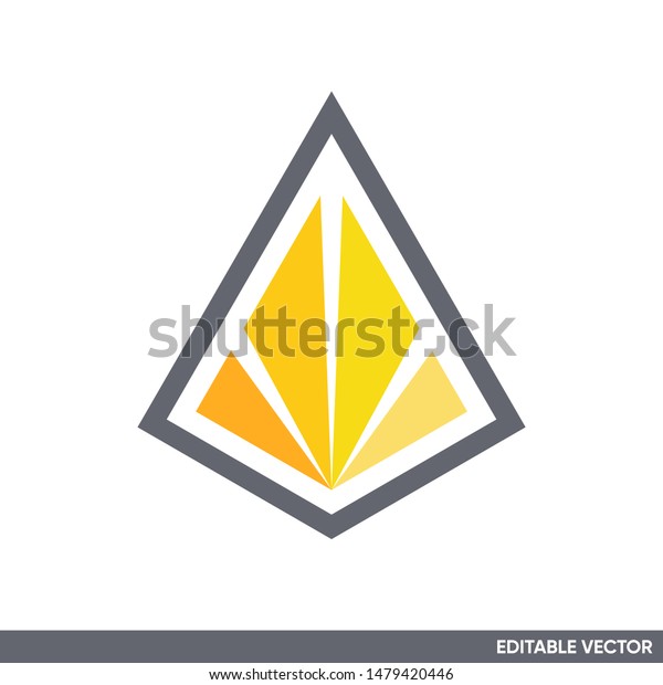 Prism Light Triangle Logo Symbol Logo Stock Vector (Royalty Free ...