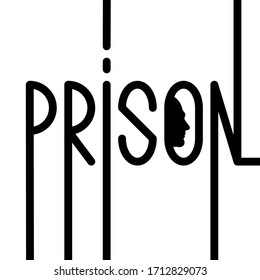 Prison Emblem Vector Letters Poster Stock Vector (Royalty Free ...