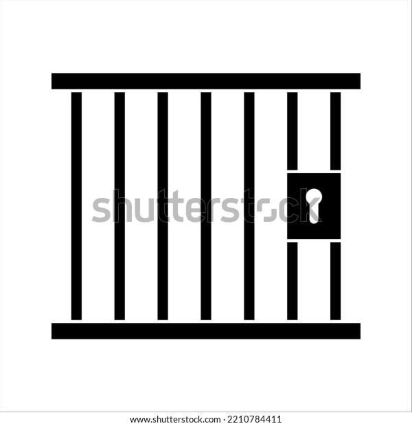 Prison Icon Hands Holding Prison Bars Stock Vector (Royalty Free ...