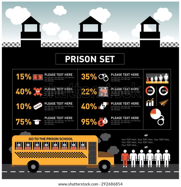 Prison Uniform Series Icons Stock Vector (Royalty Free) 292686854 ...
