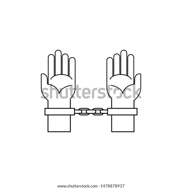 Prisoner Icon Convict Illustration Simple Vector Stock Vector (Royalty ...