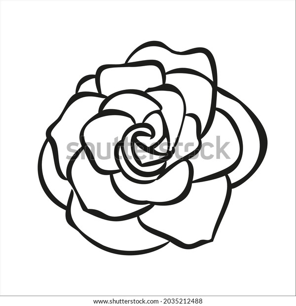 Prity Rose Flower Wedding Card Logo Stock Vector (Royalty Free ...