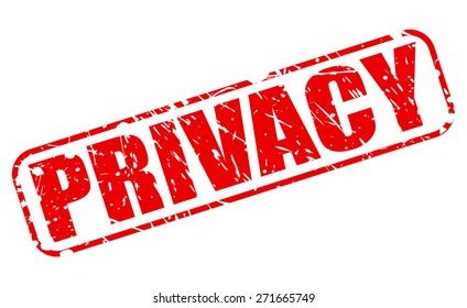 Privacy Red Stamp Text On White Stock Vector (Royalty Free) 271665749 ...