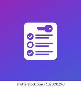 Privacy Settings Icon Check List Stock Vector (Royalty Free) 1823091248 ...