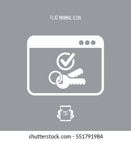 Private Access Vector Flat Minimal Icon Stock Vector (Royalty Free ...