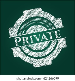 Private Chalk Emblem Stock Vector (Royalty Free) 624266099 | Shutterstock