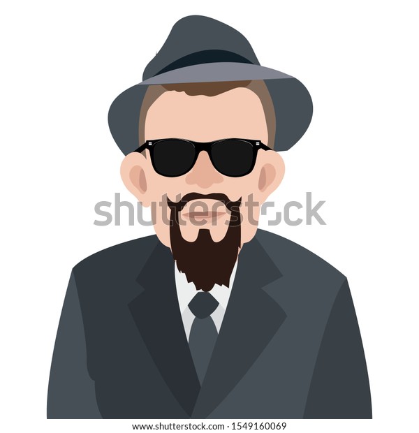 Private Detective Mafia Hacker Cracker Incognito Stock Vector (Royalty ...