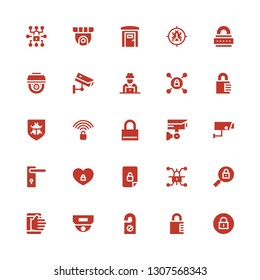 Private Icon Set Collection 25 Filled Stock Vector (Royalty Free ...