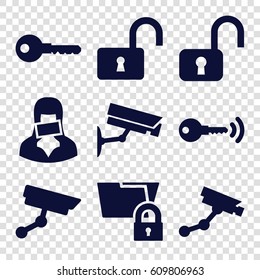 Private Icons Set Set 9 Private Stock Vector (Royalty Free) 609806963