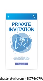 Private Invitation Infographic Stock Vector (Royalty Free) 1077460796 ...