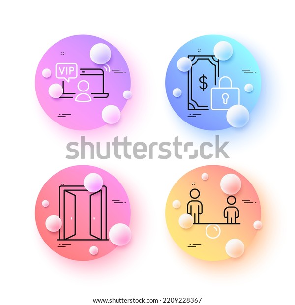 Private Payment Open Door Vip Access Stock Vector (Royalty Free ...