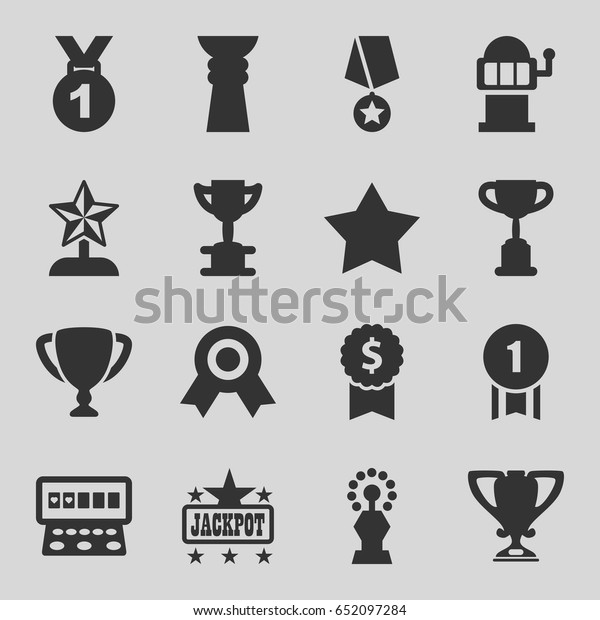 Prize Icons Set Set 16 Prize Stock Vector (Royalty Free) 652097284