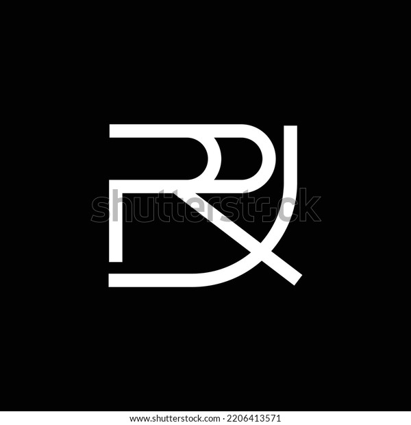Prj Monogram Vector Logo Three Letters Stock Vector (Royalty Free ...