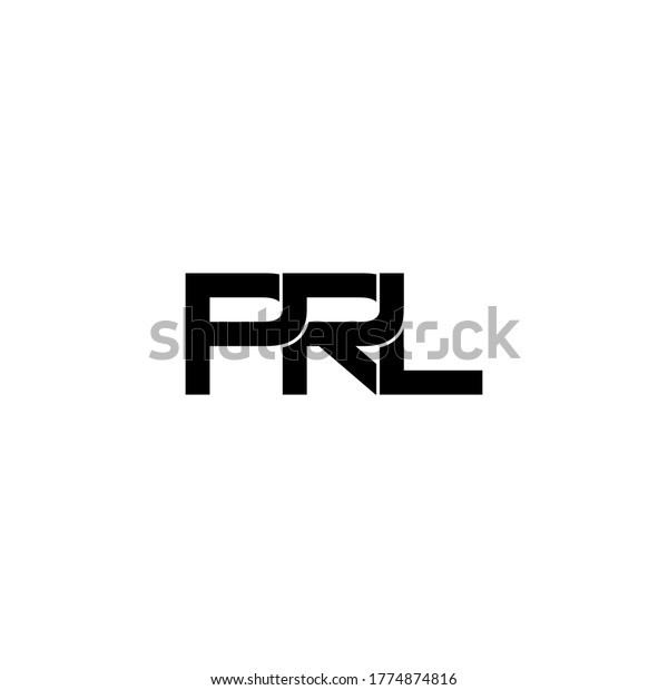 Prl Letter Original Monogram Logo Design Stock Vector (Royalty Free ...