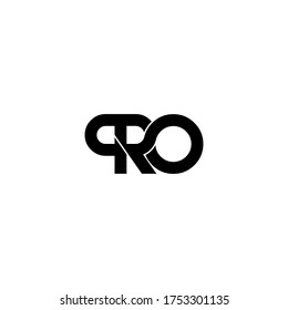 Pro Letter Original Monogram Logo Design Stock Vector (Royalty Free ...