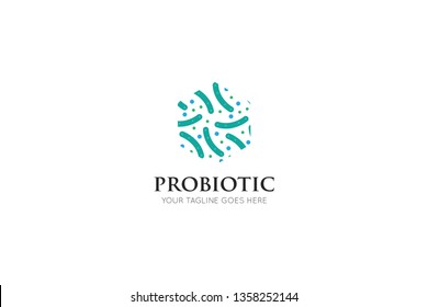 Probiotic Logo Icon Vector Illustration Design Stock Vector (Royalty ...