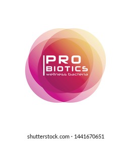 Probiotics Bacteria Logo Prebiotic Lactobacillus Vector Stock Vector ...