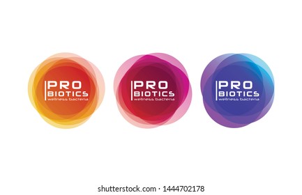 Probiotics Bacteria Logo Prebiotic Lactobacillus Vector Stock Vector ...