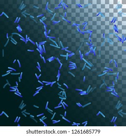 Probiotics Bacteria Transparent Seamless Vector Pattern Stock Vector ...
