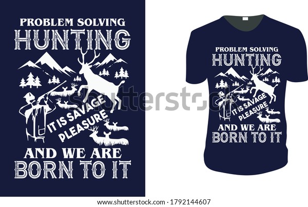 Problem Solving Hunting Savage Pleasure We Stock Vector (Royalty Free ...