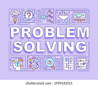 Problem Solving Word Concepts Banner Find Stock Vector (Royalty Free ...
