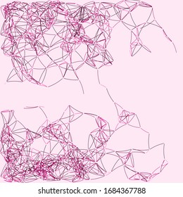Procedural Art Network Mesh Background Illustration Stock Vector ...
