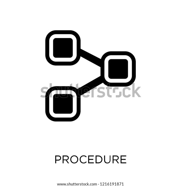 Procedure Icon Procedure Symbol Design Startup Stock Vector (Royalty ...