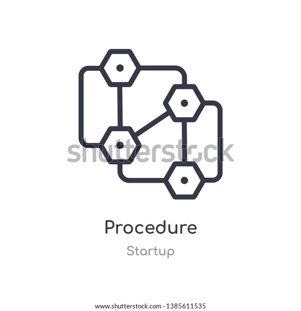Procedure Outline Icon Isolated Line Vector Stock Vector (Royalty Free ...