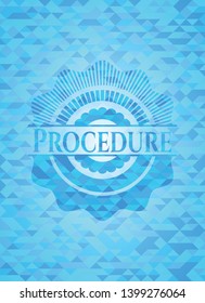 Procedure Realistic Light Blue Mosaic Emblem Stock Vector (Royalty Free ...