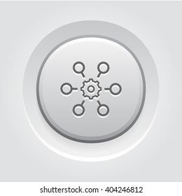 Process Automation Icon Business Concept Flat Stock Vector (Royalty ...