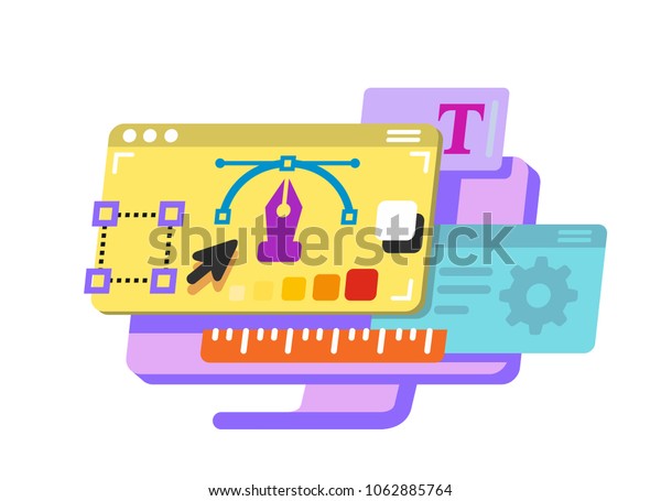 Process Creating Web Page Design Vector Stock Vector (Royalty Free ...