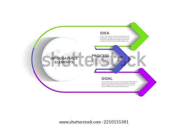 Process Diagram Infographic Business Background Template Stock Vector ...