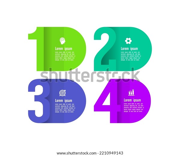 Process Diagram Infographic Business Background Template Stock Vector ...