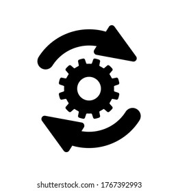 Icono de proceso en fondo blanco.: vector de stock (libre de regalías ...