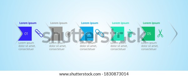 Process Vector Design Template Infographic Stock Vector (Royalty Free ...