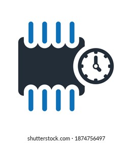 Processing Schedule Icondealayhistory Vector Illustration Stock Vector ...