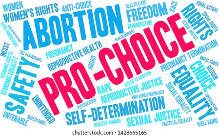 Prochoice Word Cloud On White Background Stock Vector (Royalty Free ...