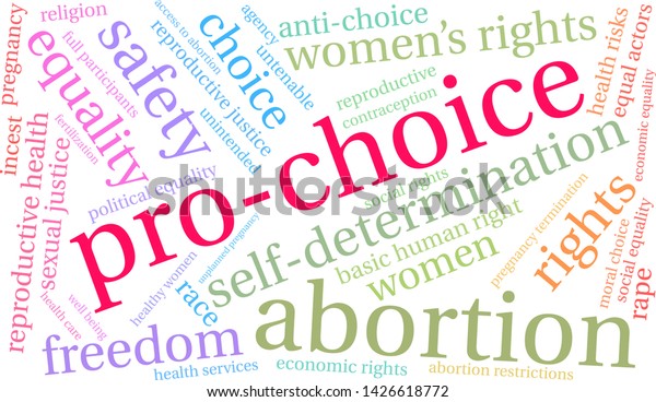 Prochoice Word Cloud On White Background Stock Vector (Royalty Free ...