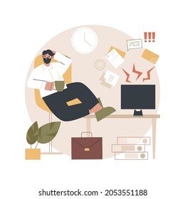 Procrastination Abstract Concept Vector Illustration Unprofitable Stock ...