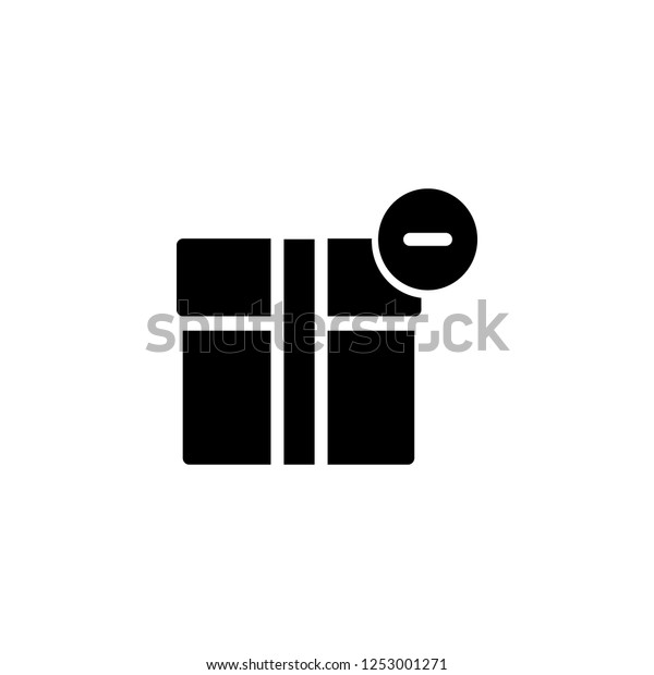 Product Box Minus Sign Vector Icon Stock Vector (Royalty Free ...