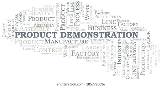 Product Demonstration Word Cloud Create Text Stock Vector (Royalty Free ...