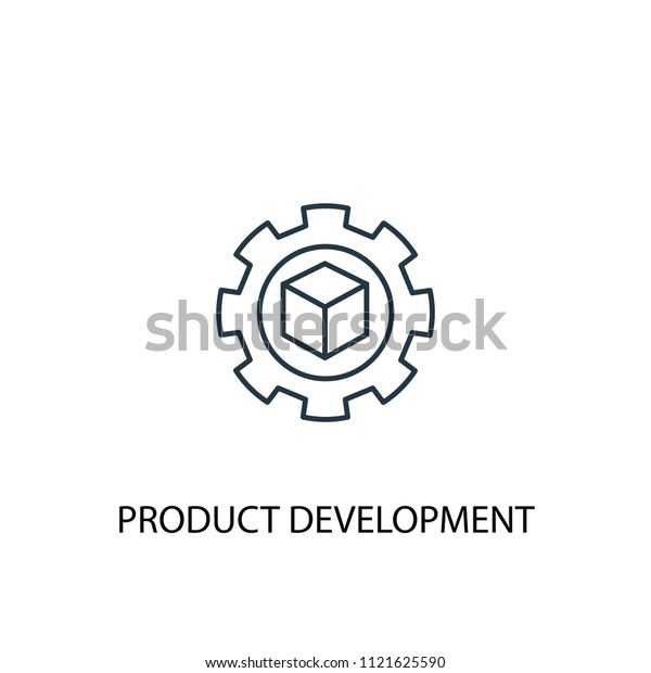 Product Development Concept Line Icon Simple Stock Vector (Royalty Free ...