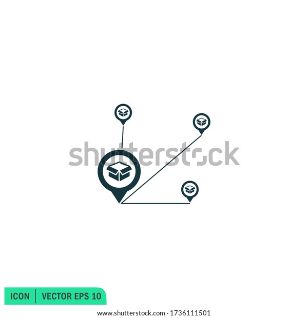 Product Distribution Icon Illustration Vector Eps Stock Vector (Royalty ...