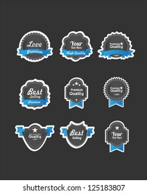 Product Labels White Background: vector de stock (libre de regalías ...