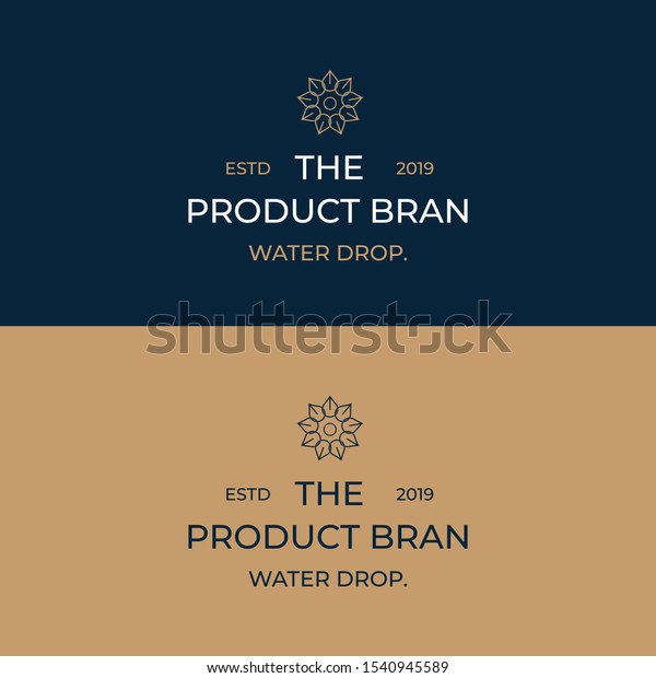 Product Logowater Drop Logo Design Full Stock Vector (Royalty Free ...
