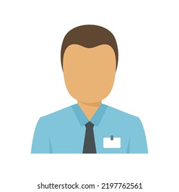 Product Manager Man Icon Flat Illustration Stock Vector (Royalty Free ...